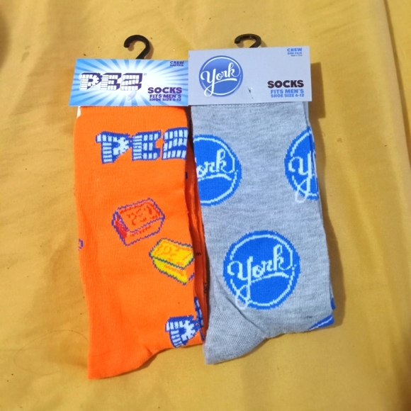 PEZ | Underwear & Socks | Mens Candy Themed Crew Socks Size 6 To 2 ...
